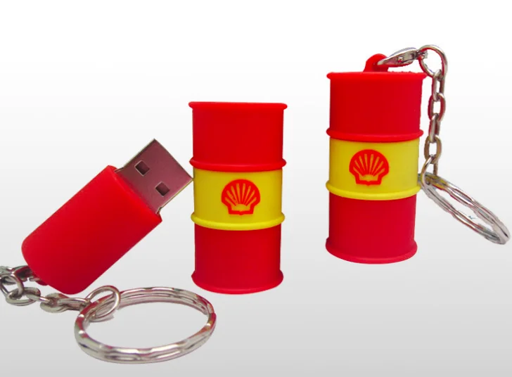 Customized USB Fuel Barrel Keychain Simulated Oil Drum Gas for Tank ...