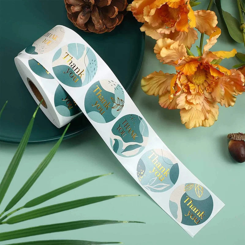 Custom printed Logo round sticker waterproof self adhesive vinyl roll ...