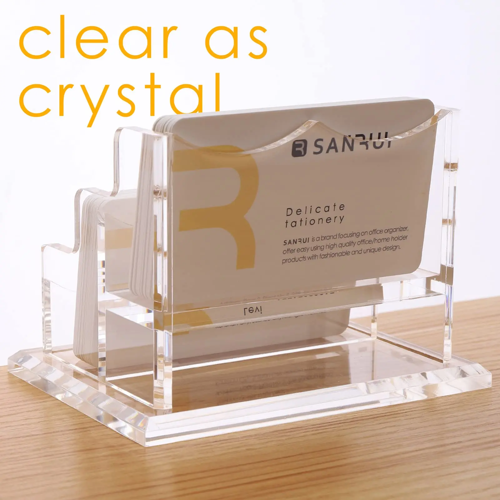 Custom Clear Acrylic Clear Transparent Desktop Office Business Acrylic ...