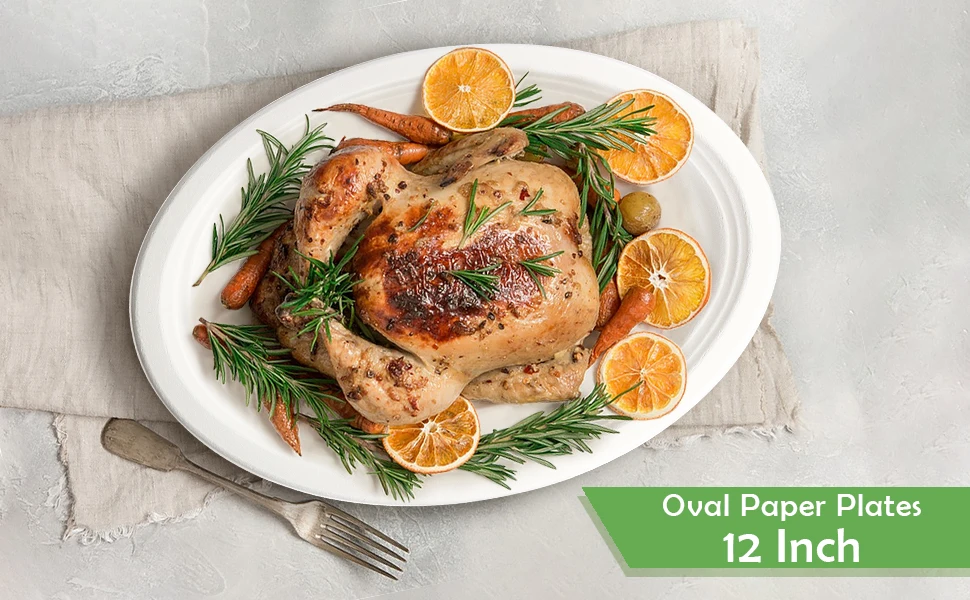 Fuling Pfas Free Biodegradable 9" 3-compartment Plates Disposable Paper ...