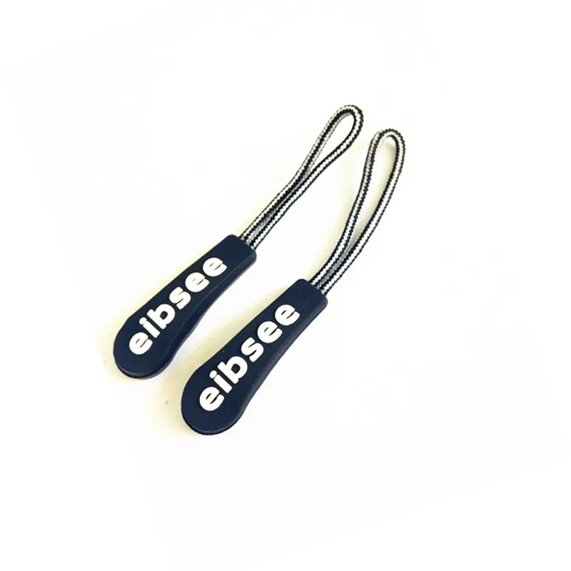 Custom Brand Logo Zipper Pull Replacement Zipper Tab Tags Cord ...