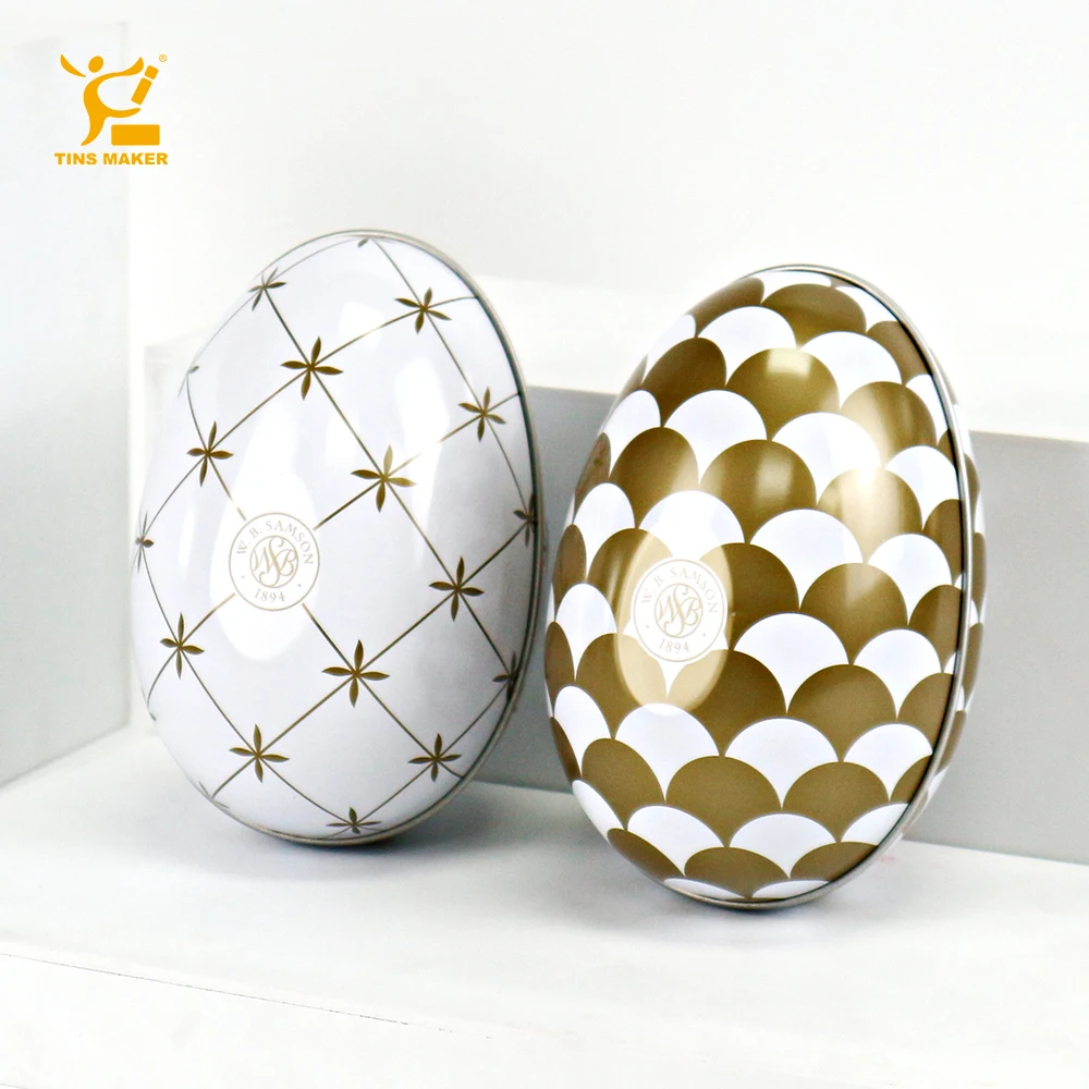 Tinsmker Egg Shape Tin Can - Recyclable & Versatile Packaging