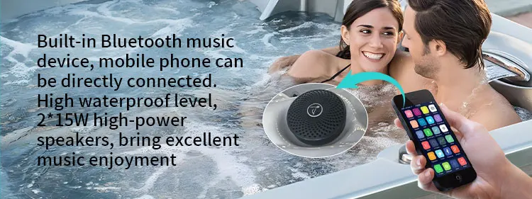 Luxury Family 5 Person Whirlpool Spa Tubs Outdoor Spa Hot Tub