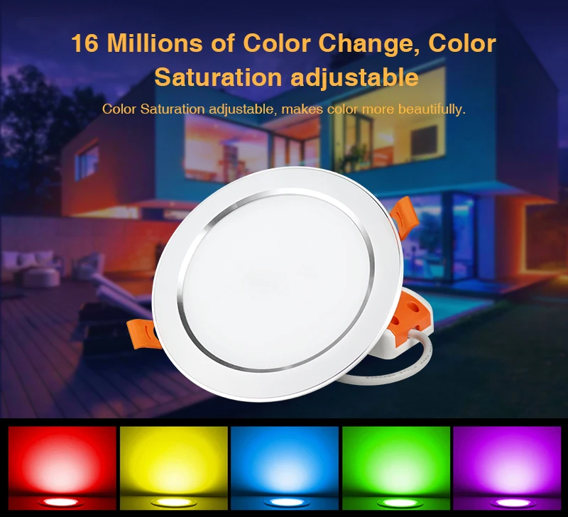 6w 2.4ghz Rf/bluetooth Mesh/ Zigbee Rgb+cct Led Downlights 2700-6500k ...