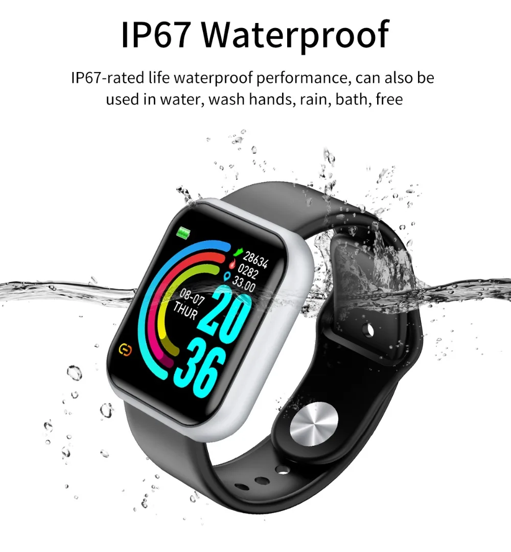 Waterproof Band Smartwatch D20 Y68 Smart Watch D20 Relogio Reloj ...