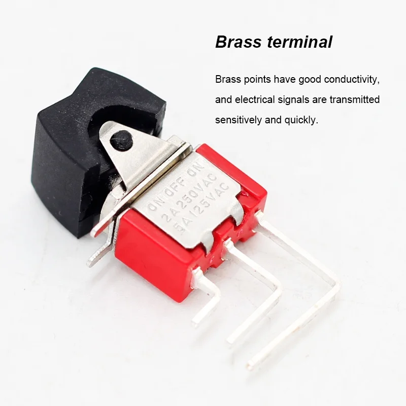 2A 250V Mini Rocker Toggle Switch ON-OFF-ON 3 PIN 3 Position High ...