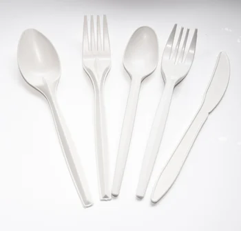 Disposable Biodegradable Pla Spoon Plastic Desert Spoon For Restaurant ...