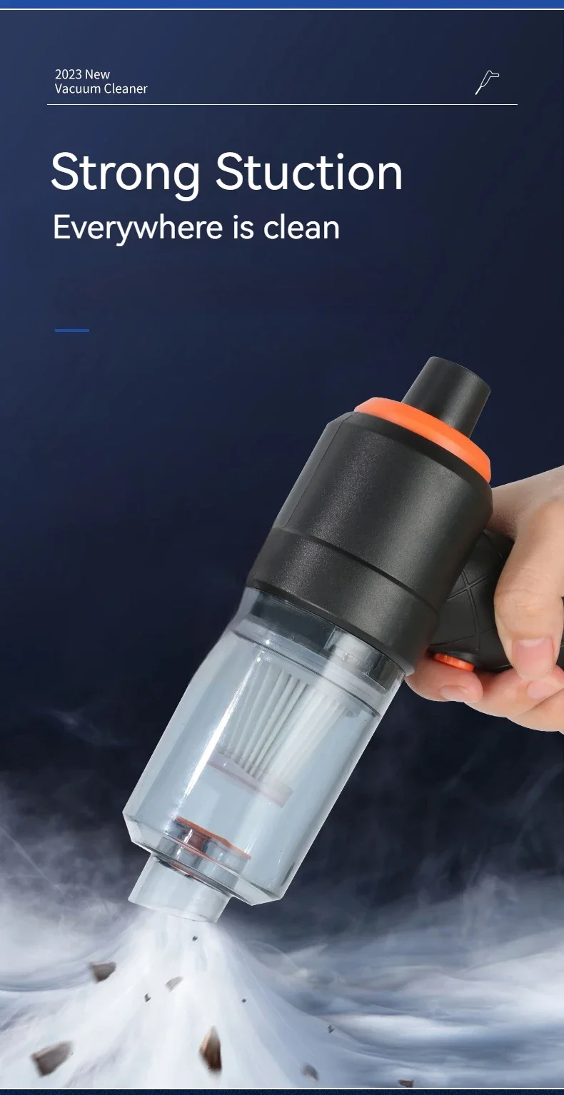 Mini Wireless Duster Cleaner - Portable USB Vacuum