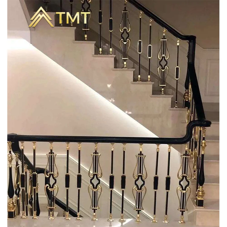 Metal Stair Handrail Balusters For Sale Rose Gold Stair Railing 304/316 ...