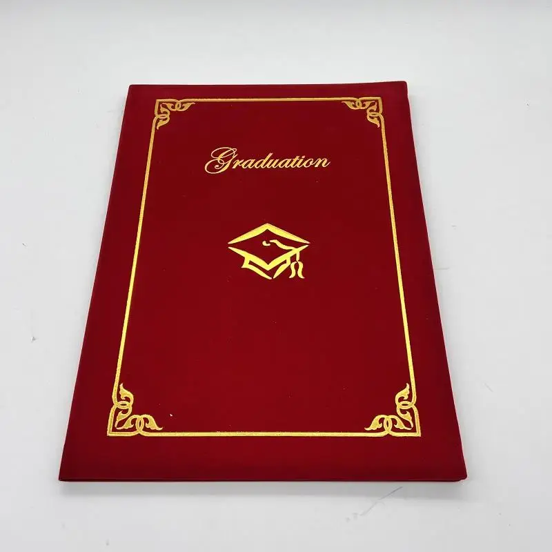 Custom Logo Double Sided Suede Velvet A4 File Pages Rexine