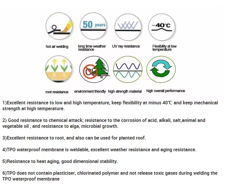 Tpo Roofing Membrane /tpo Roof Membrane Smooth Versiontpo Roofing ...