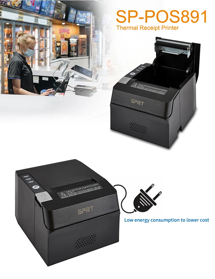 SPRT SP-891 80mm Thermal Printer - Efficient Receipt Printing