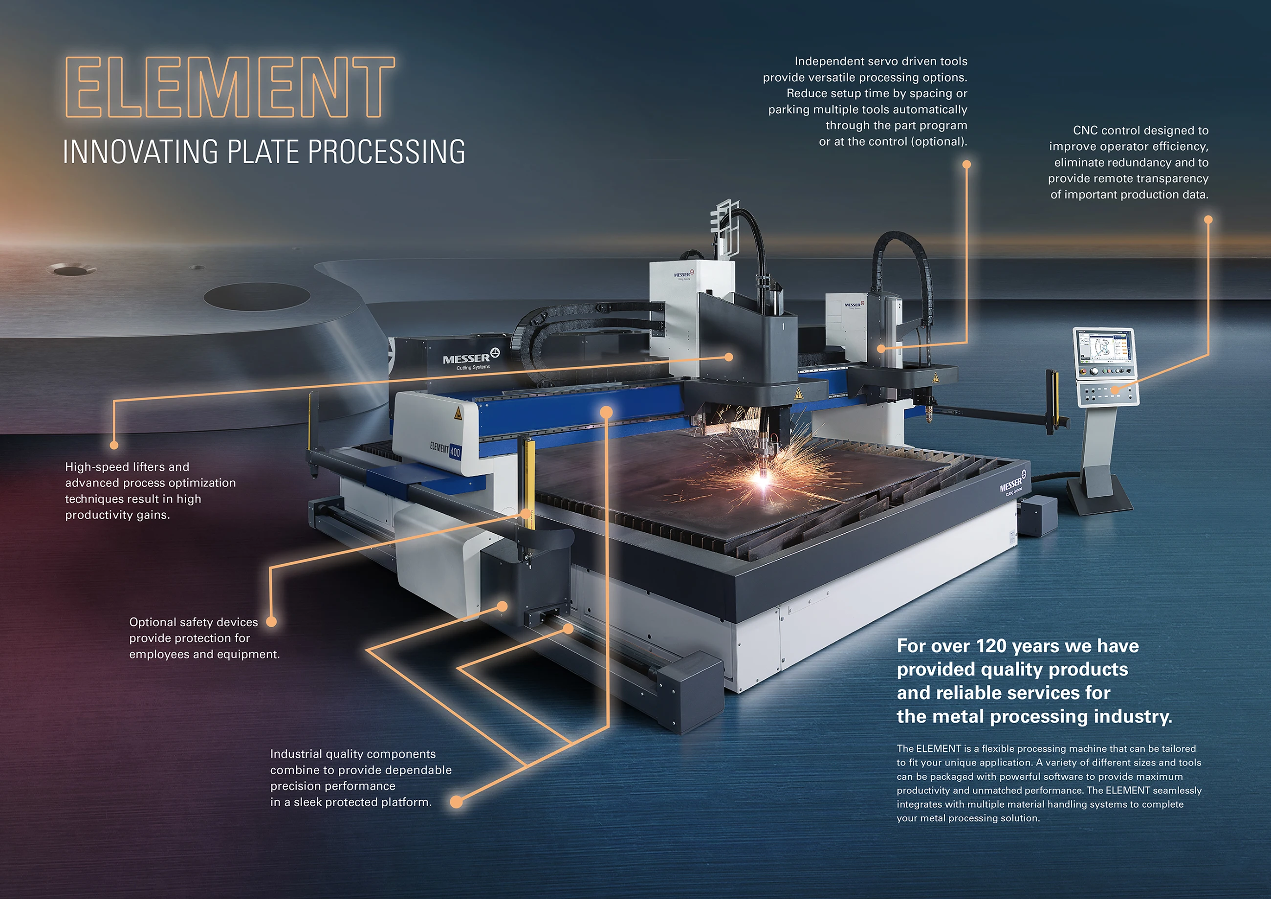 Messer ELEMENT 400 - Precision CNC Plasma Cutting Machine