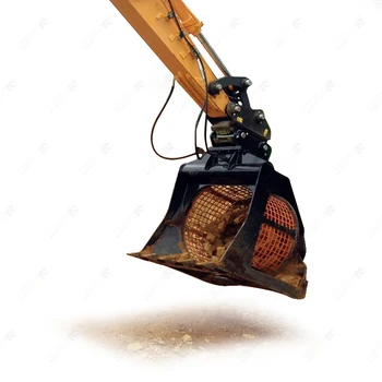 Rsbm Oem Rock Trommel Screen Excavator Rotating Customized Grid Sizes ...