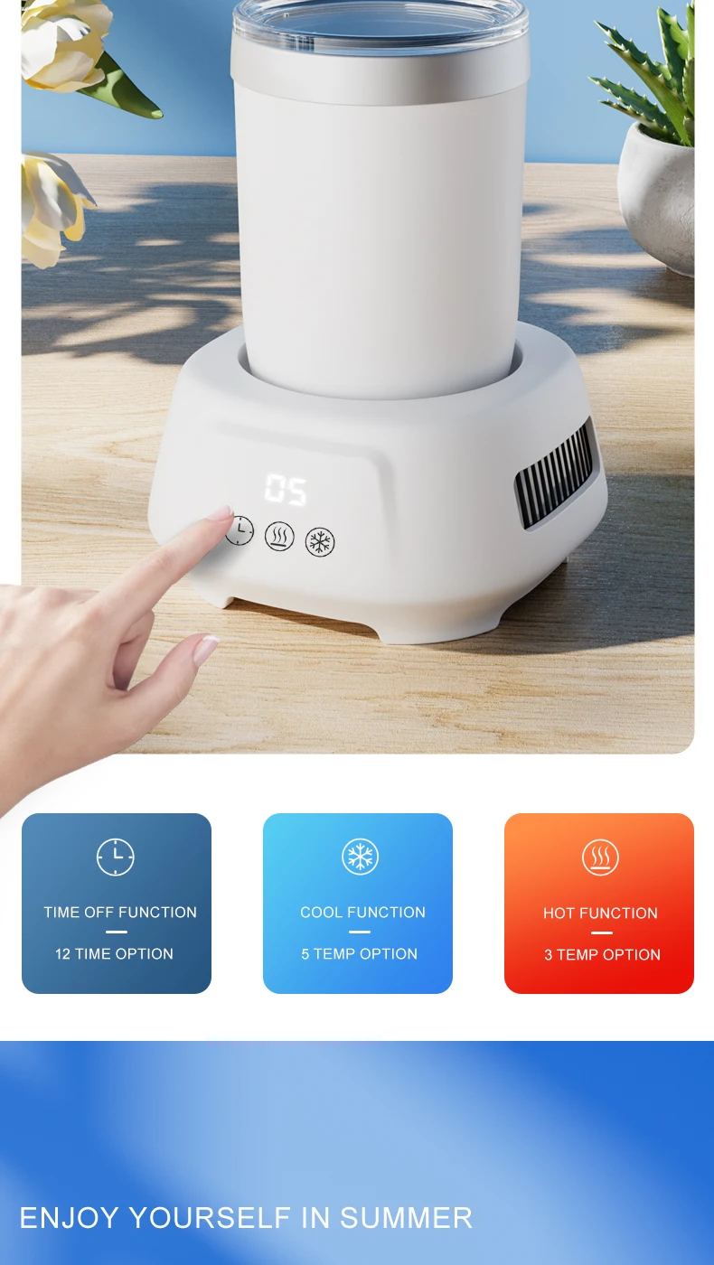 Fast Cooler and Warmer Cup - Portable Thermoelectric Solution