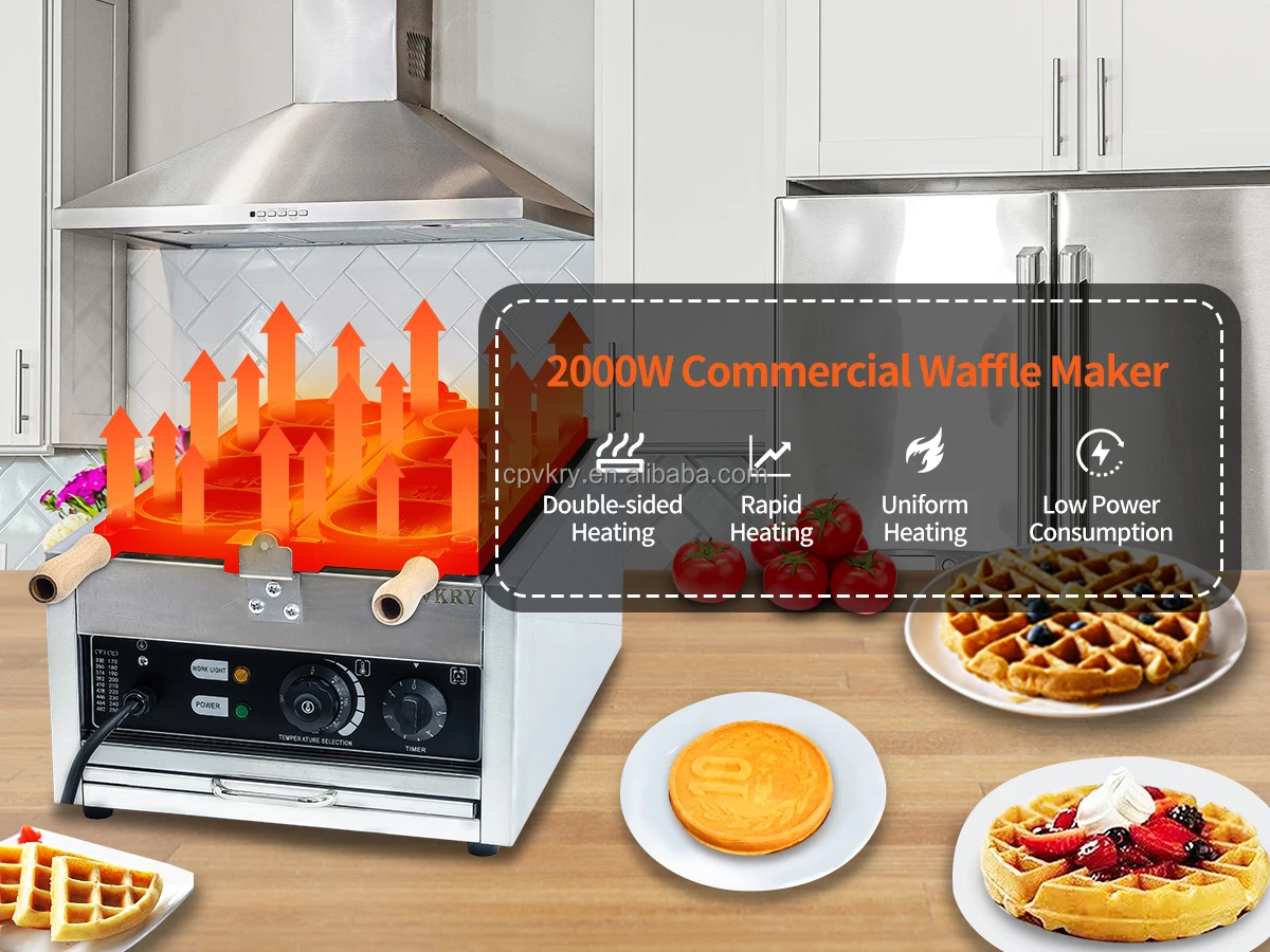 Commercial Japanese Stainless Steel Coin Waffle Maker