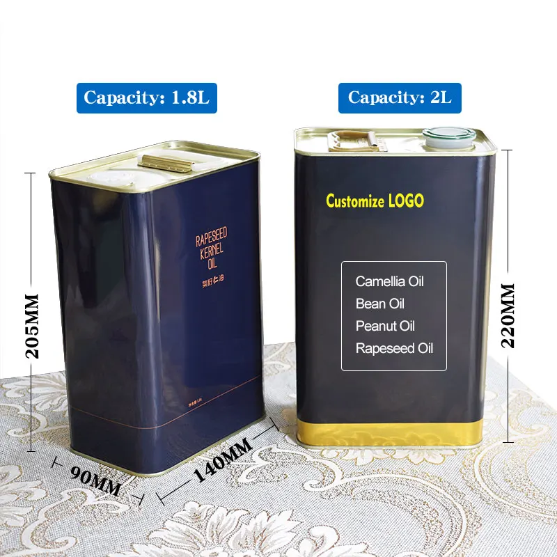 Empty Edible Oil Package Olive Oil Tin Metal Wholesale 2 Litre ...