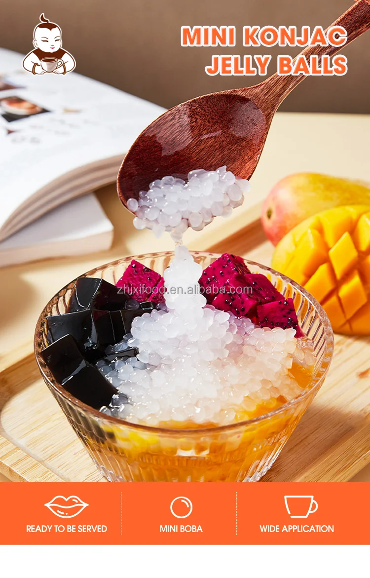 Mini Crystal Boba Pearls - Instant Bubble Tea Ingredient