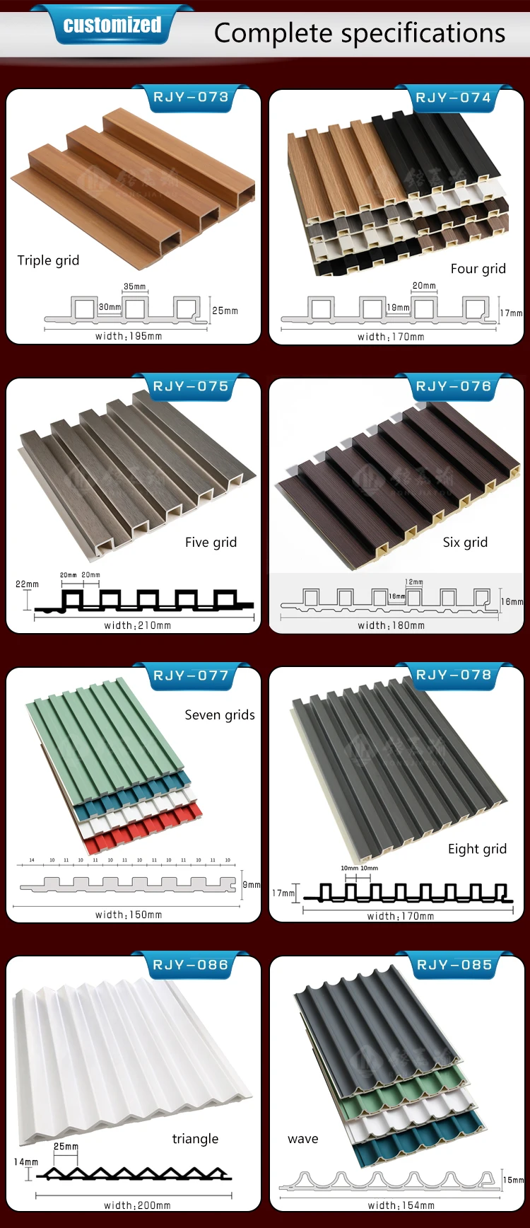 Fluted 3d Wallpaper Composite Siding/louver/ceiling/wall Cladding Wpc ...