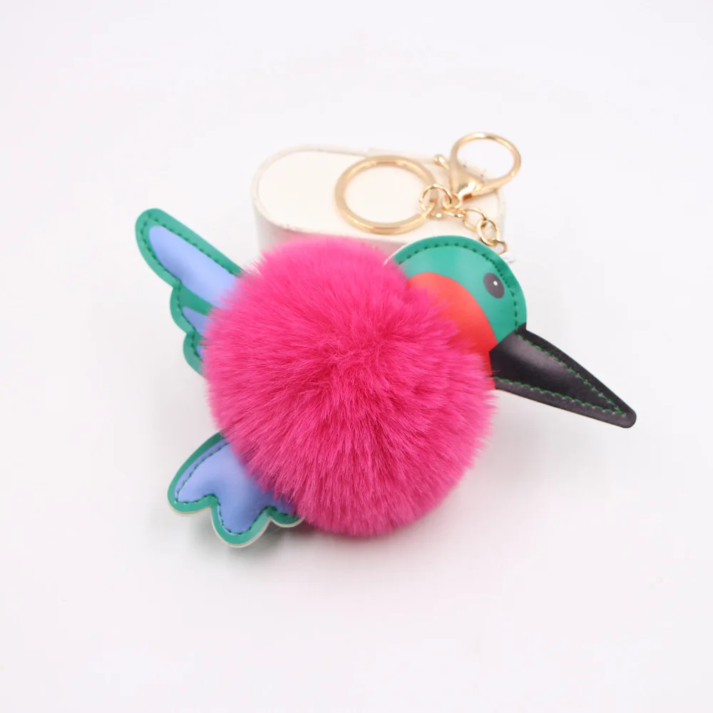 Novelty Jewelry Keyrings Cartoon Bird Key Ring Chain Cute Animal ...