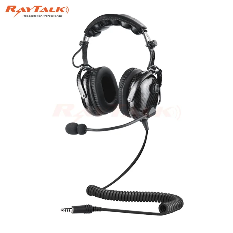 Helicopter U174/u Plug Aviation Headset Lightweight Active Anr Headset ...