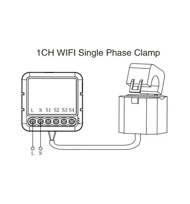 Smart Single Phase Energy Monitor - 1 Channel Power Clamp Meter