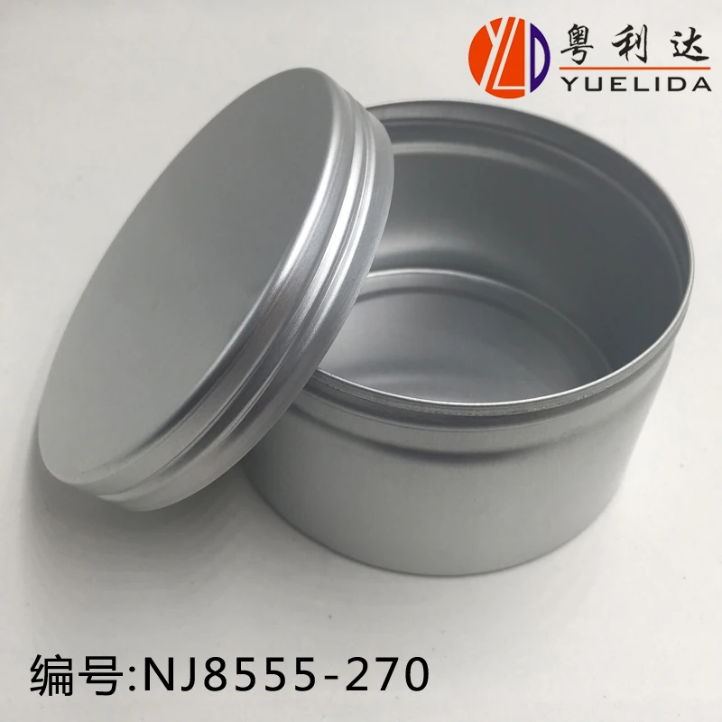 270 Ml Custom Round Aluminium Container Packaging Cream Tin Jar ...