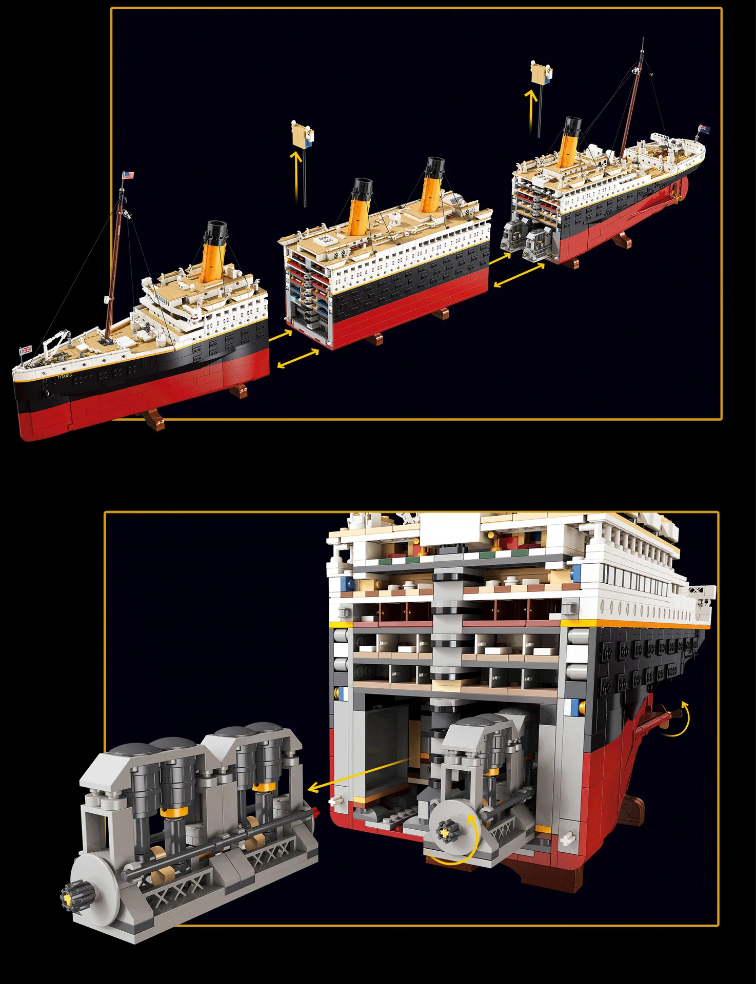 99023 Movie Series Titanic Ship Moc Building Blocks Bricks Set ...