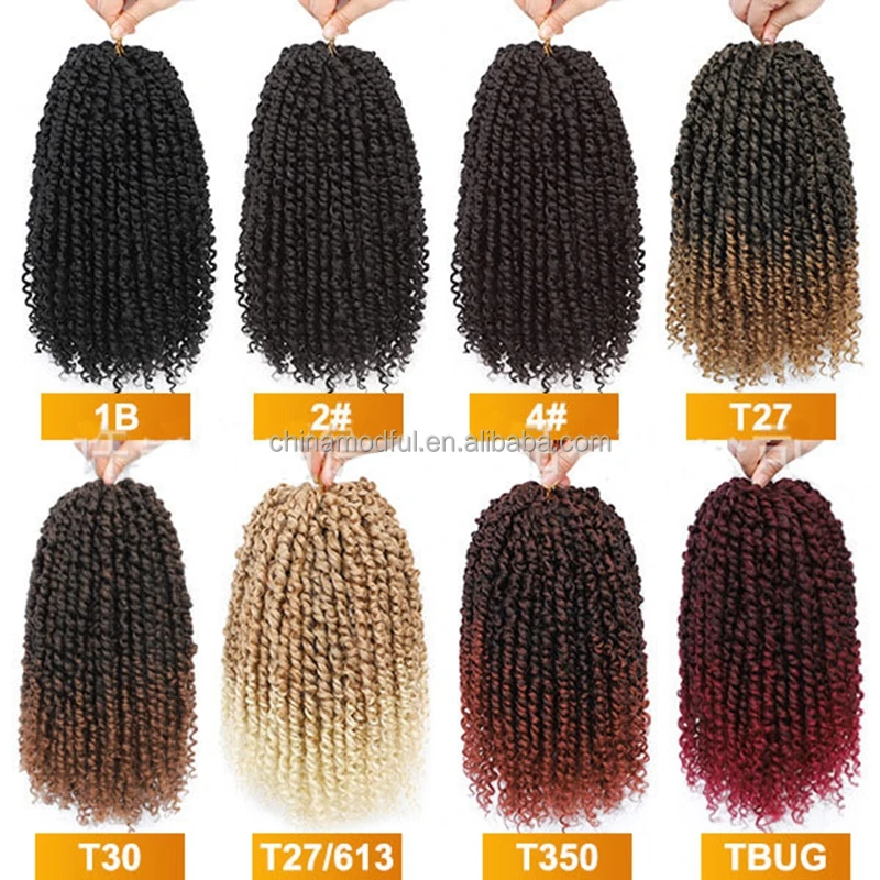 Crochet Braids Passion Twist Hair Synthetic Ombre Braiding Hair Spring ...