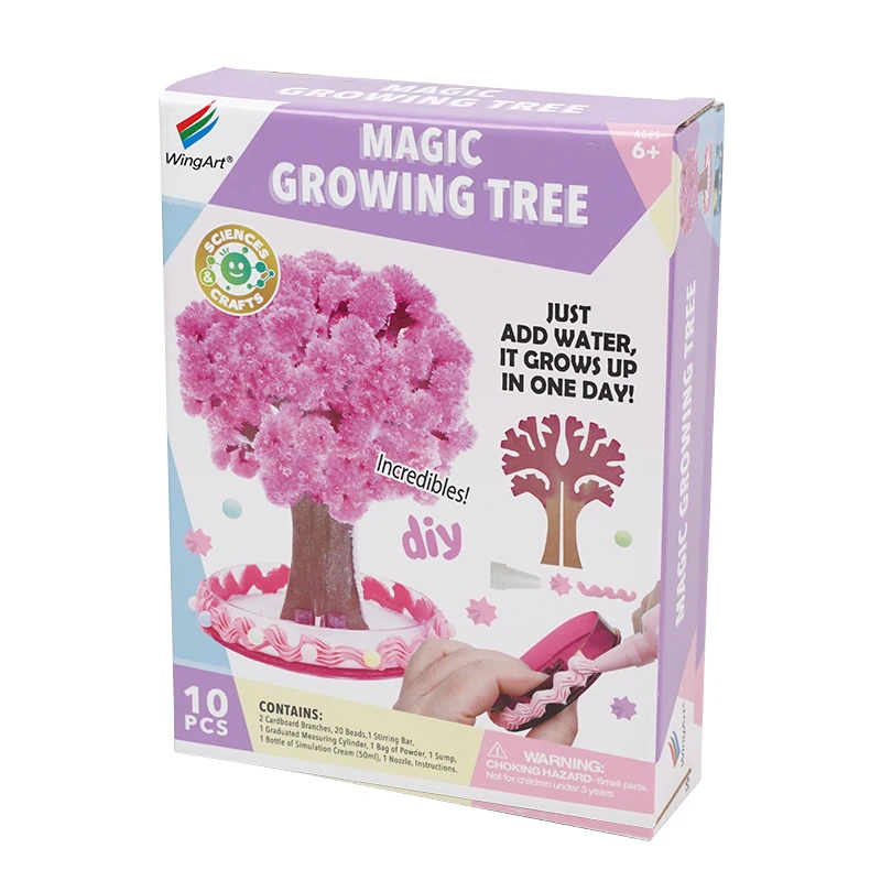 Brand TBC Magic Growing Tree Kit - Pink for 6+ Kids Simulation Cream ...