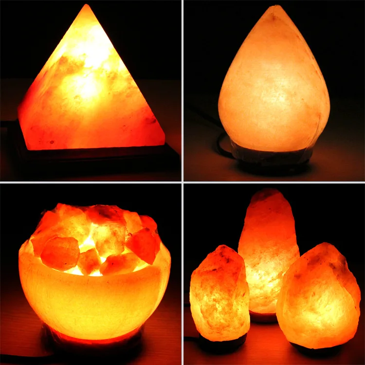 S582 Crystal Himalayan Salt Lamp Natural Hand Carved Small Size Red ...
