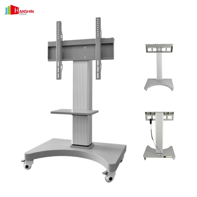 Mobile Tv Cart On Wheels Ifpd Interactive Flat Panel Display Tv Floor ...