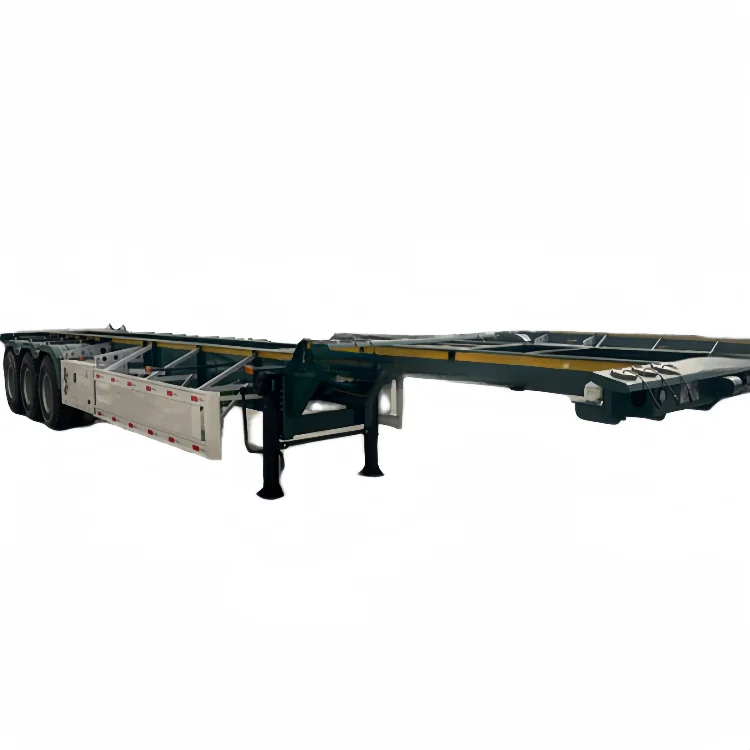 Hot Sale 3-axis Skeleton Half Trailer Skeleton Semi-trailer 40ft ...
