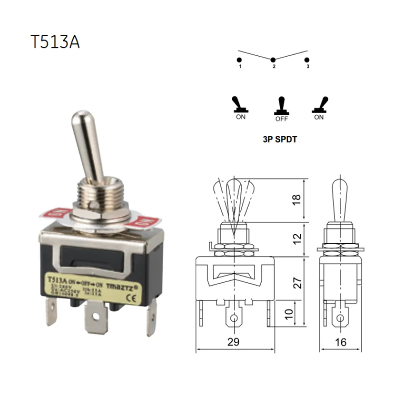 250V 15A Waterproof Toggle Switch - Reliable Car Dash Control