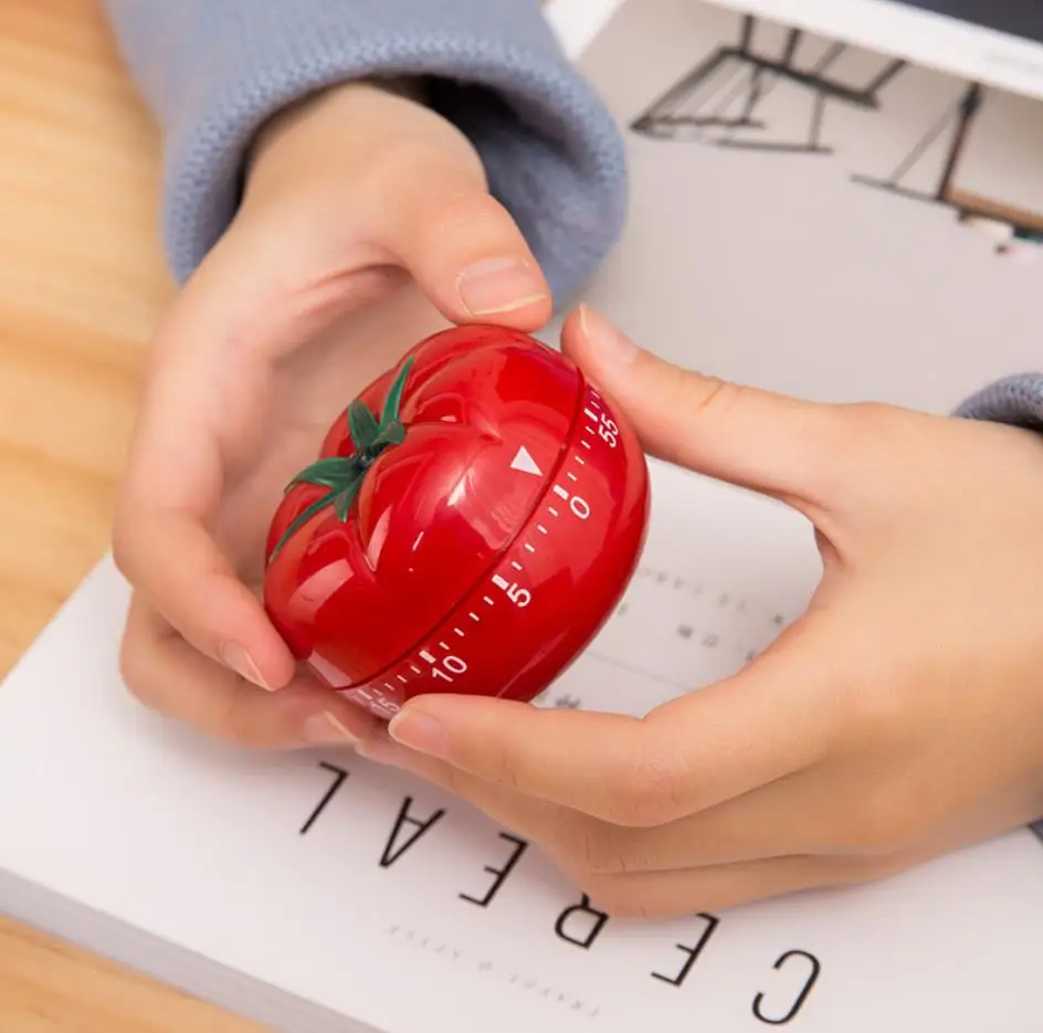 Super Loud Mechanical Countdown Timer Plastic Egg & Tomato Alarm Clock ...