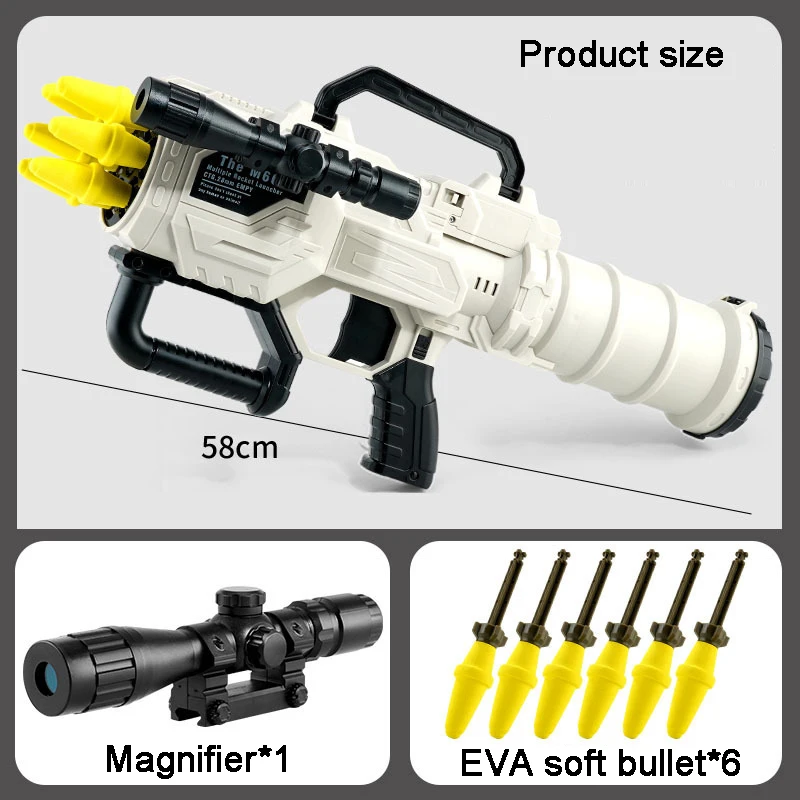 Long Shooting Range RPG Rocket Launcher Toy Gun - Safe & Fun