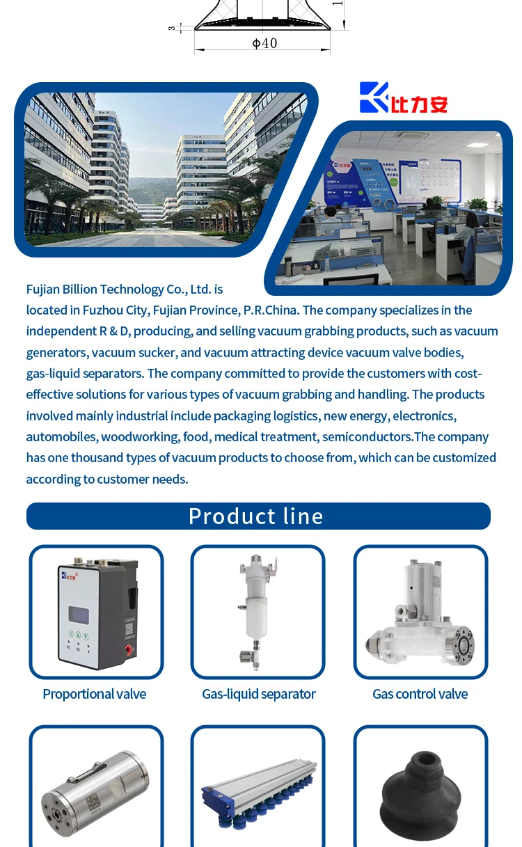 Industrial Rubber Robot Parts Vacuum Suction Cup Series Combination ...