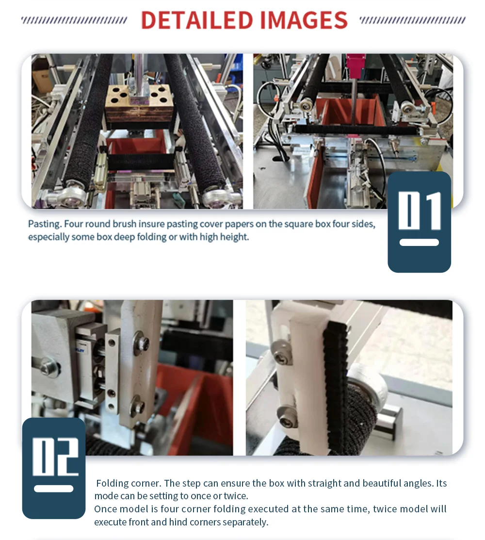 Semi Automatic Rigid Box Wrapping And Forming Machine Box Machine For ...