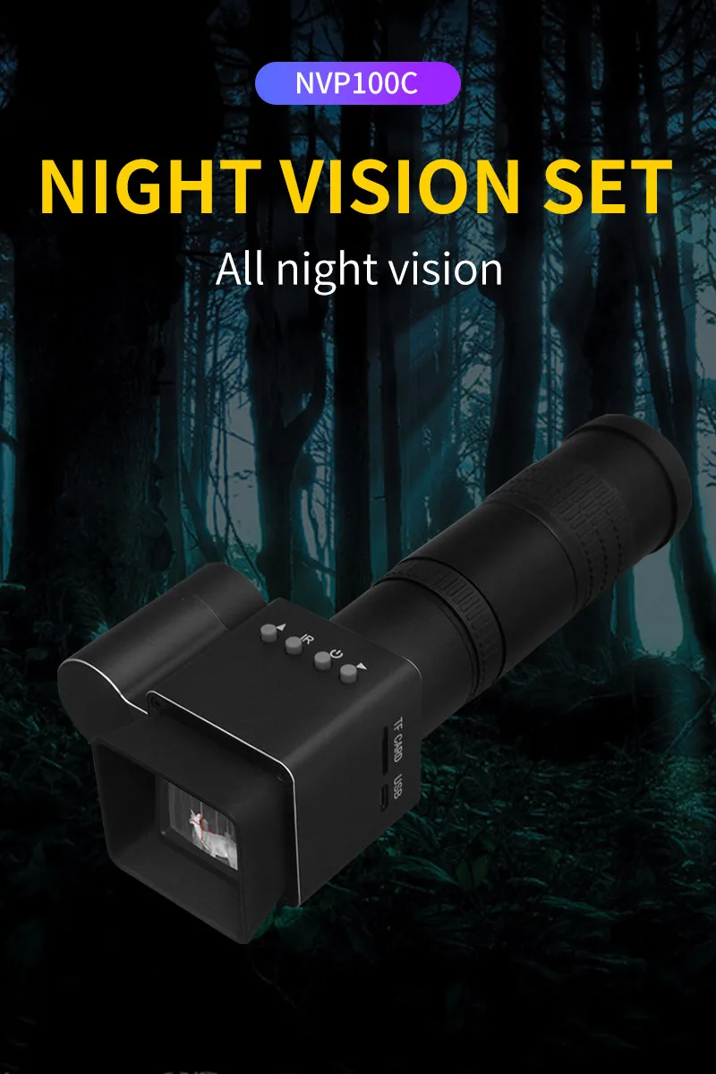 Night Vision Scope 1080p Digital 350m Ir Day And Night Rangefinder ...