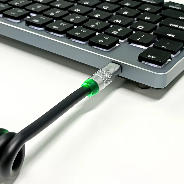 Mechanical Keyboard Cable USB Type C Spiral Coiled Extension Portable ...