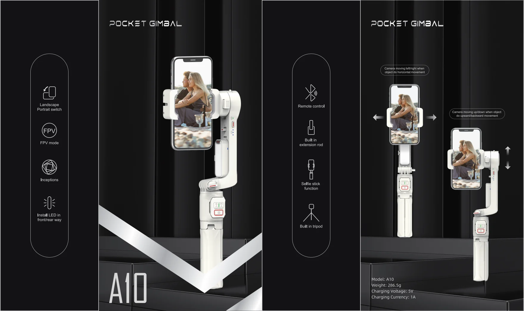 Single Axis Gimbal - Achieve 2 Axis Anti-Shake Function