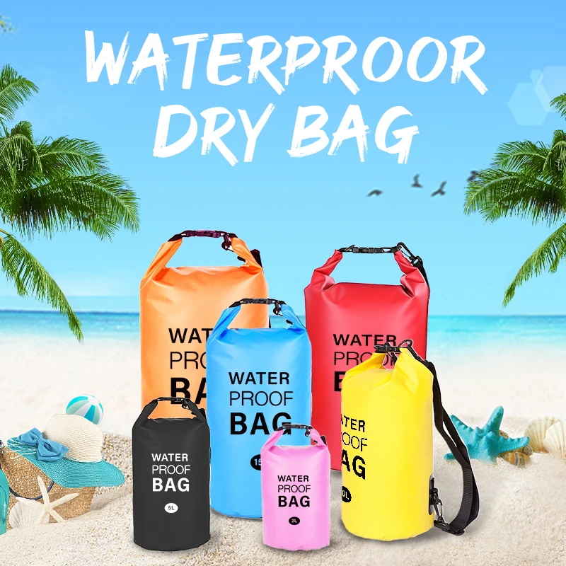 Hotsale 500d Pvc 2l To 100l Outdoor Hiking Waterproof Backpack Dry Bag ...
