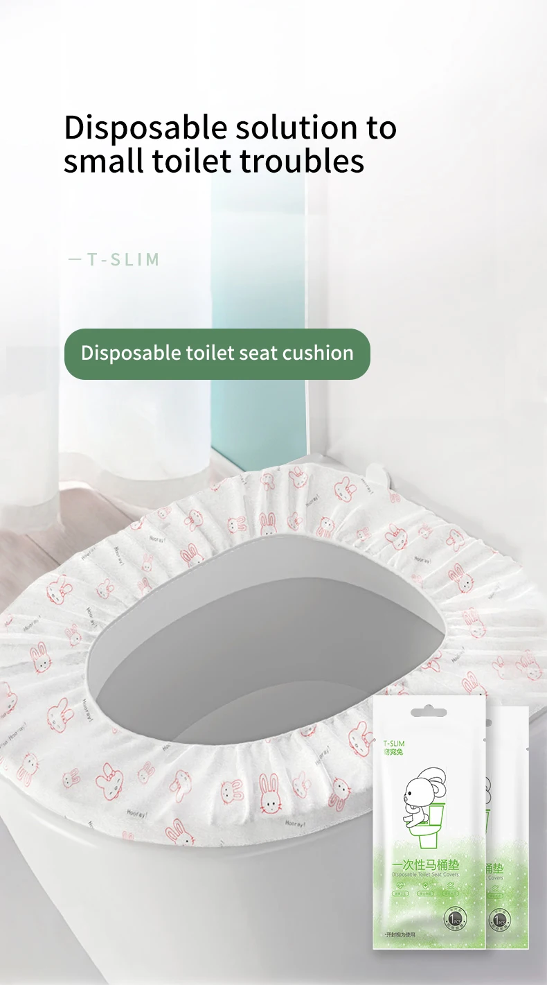 Disposable Toilet Seat Waterproof and Cold Resistant Non-slip Elastic ...