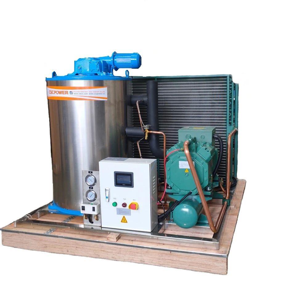 Industrial Flake Ice Machine Evaporator Keeping Fresh Fish Seafood Ice ...