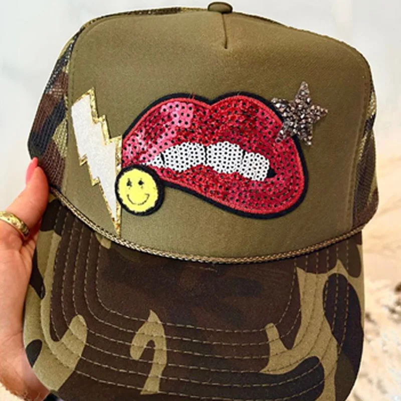 Wholesale Custom Full Embroidery Hat Patches for Trucker Hats