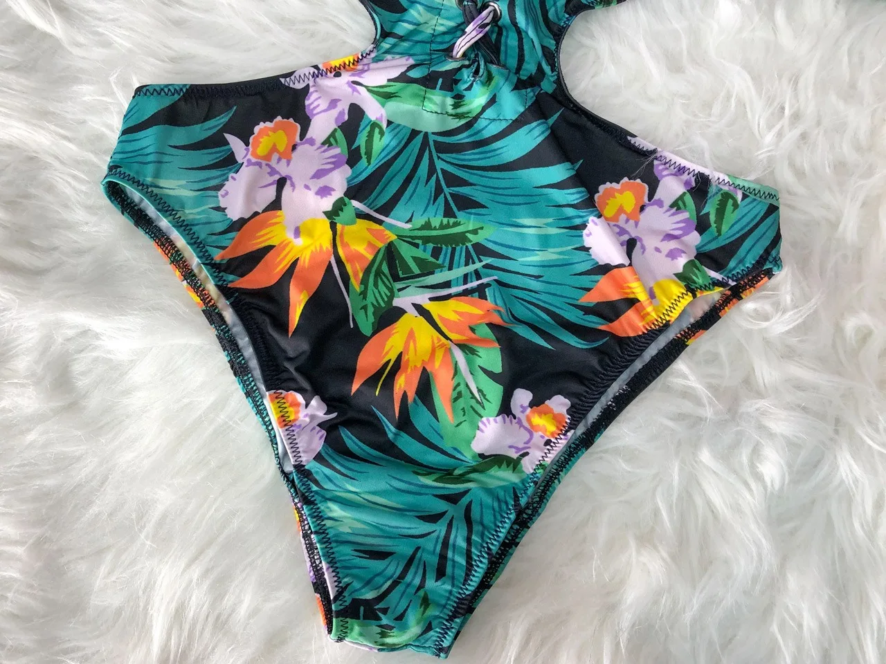 Hot Women Plus Size Sexy Monokini Swimsuit Print Floral Bathing Suit ...