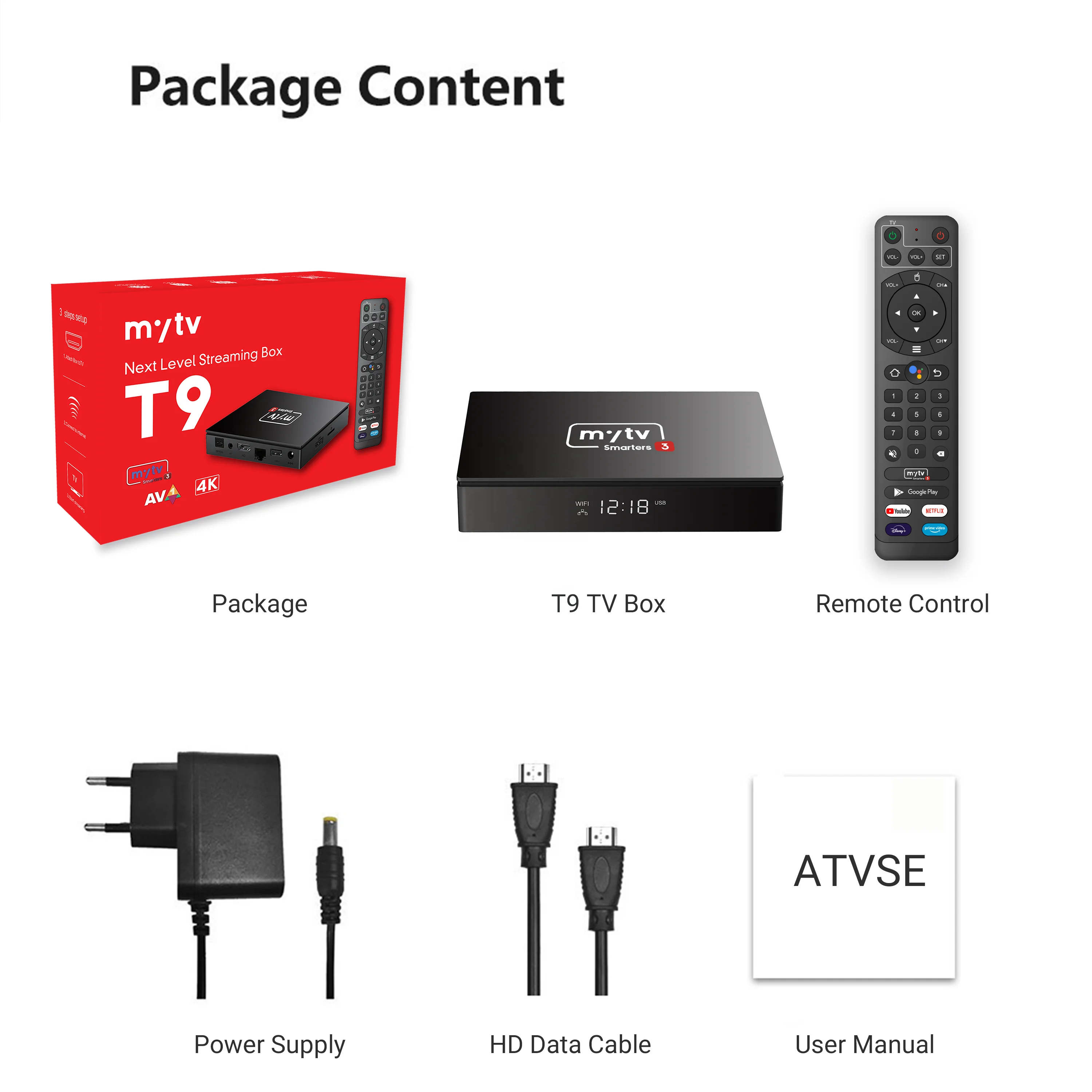 2o24 Android 4k Tv Box Ott Iptv Mytv T9 Smarters 3 Player Atv Ui Bt ...