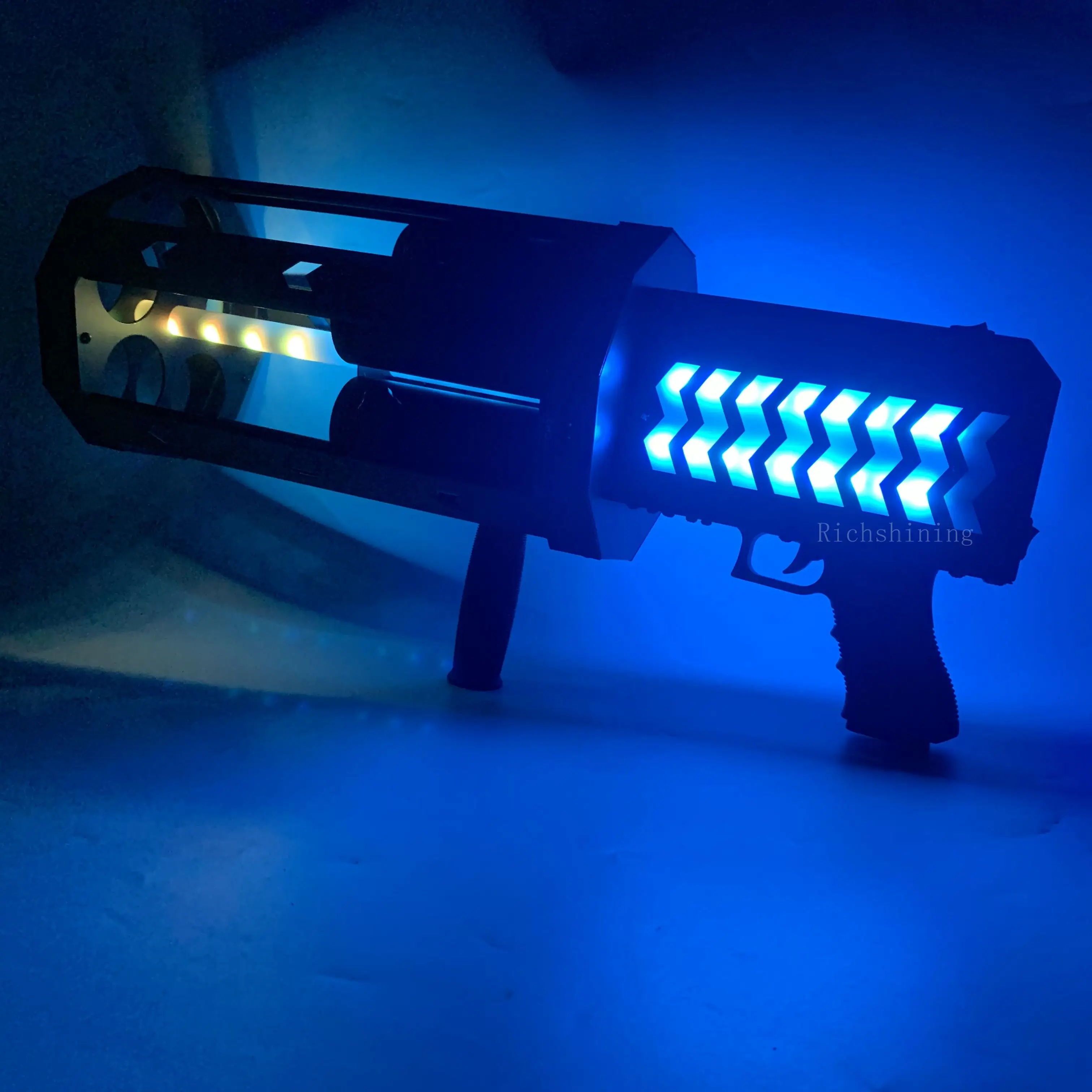 Led Confetti Handle Popper Shooter Machine 3 Heads Party Popper ...