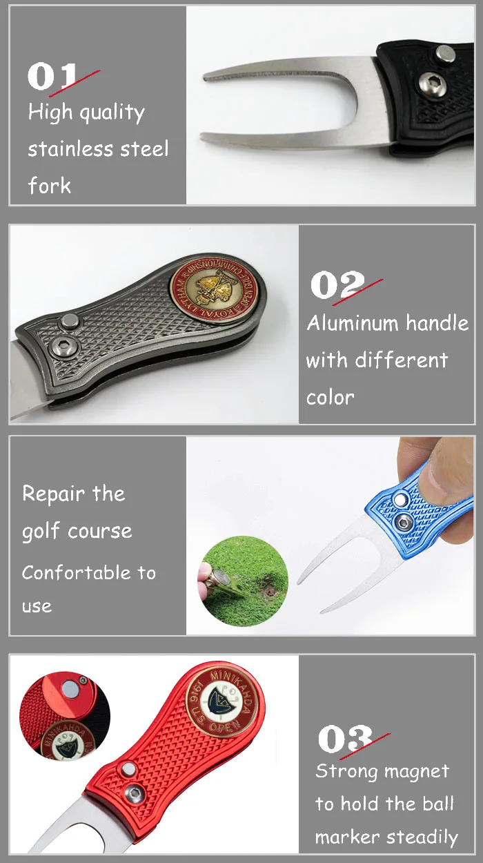 Customized Golf Club Gift Set Fork Golf Divot Repair Tool And Cigar ...