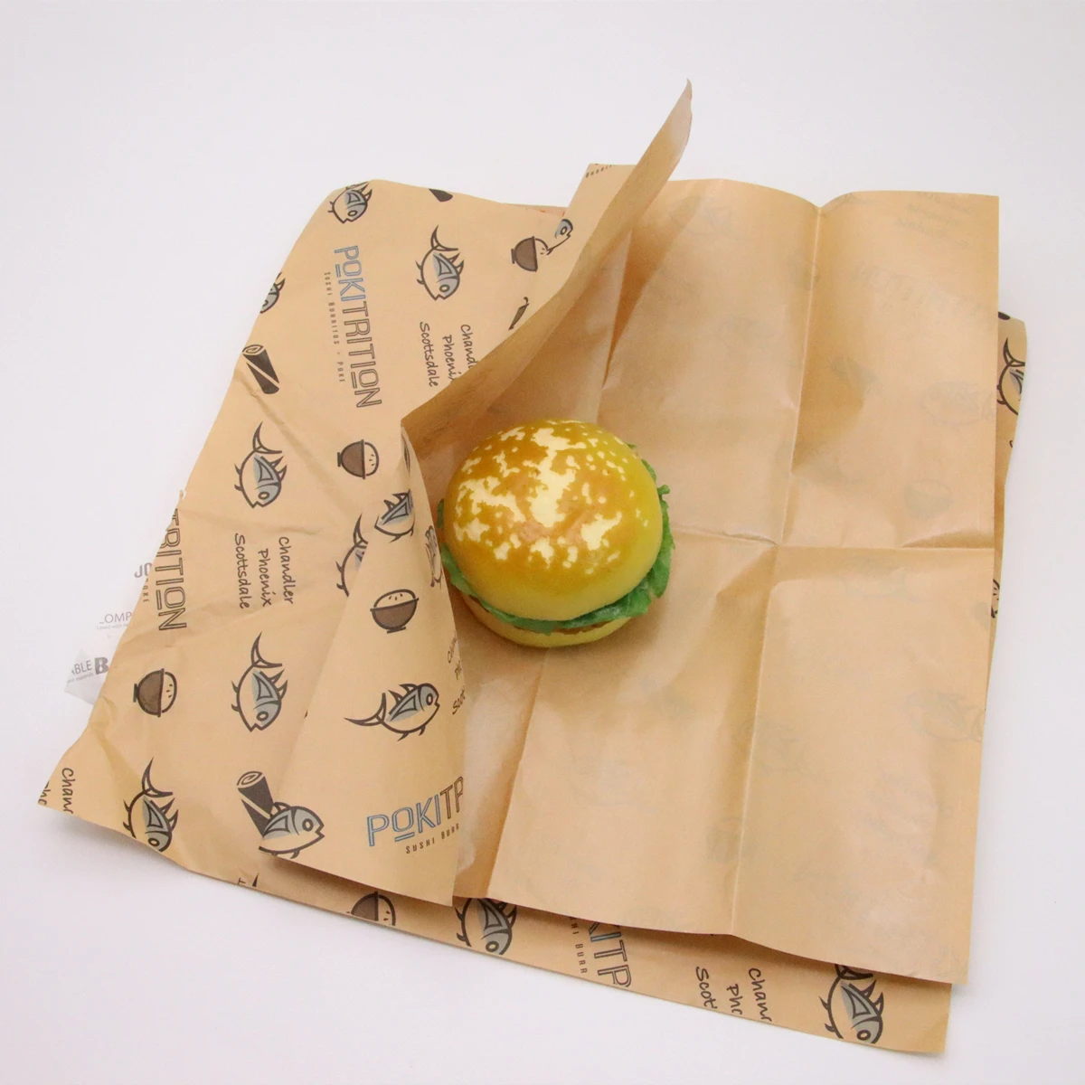 Xiefa Printable Laminated Eco Brown Healthy Food Deli Wrapping Paper ...